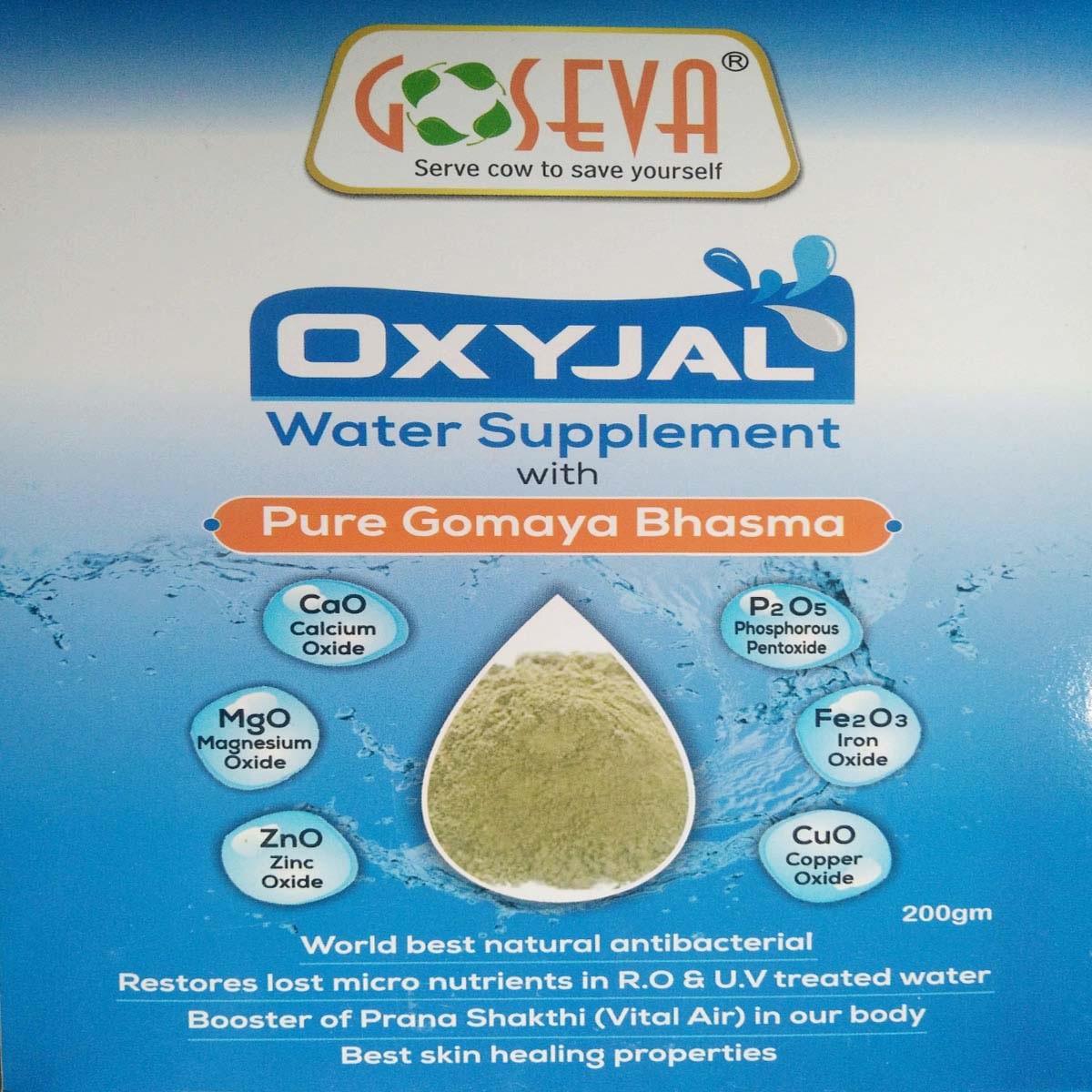 Oxyjal- Water supplement - Cow Natural